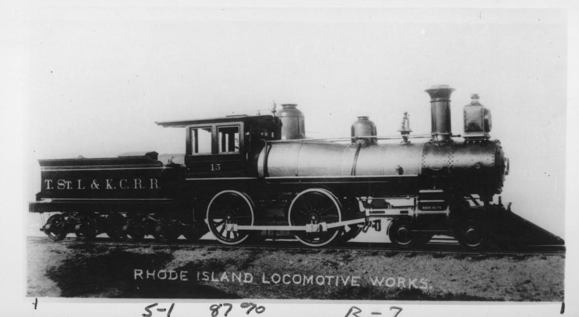 TSTL&KC 4-4-0 15 Builders Photo | The Nickel Plate Archive