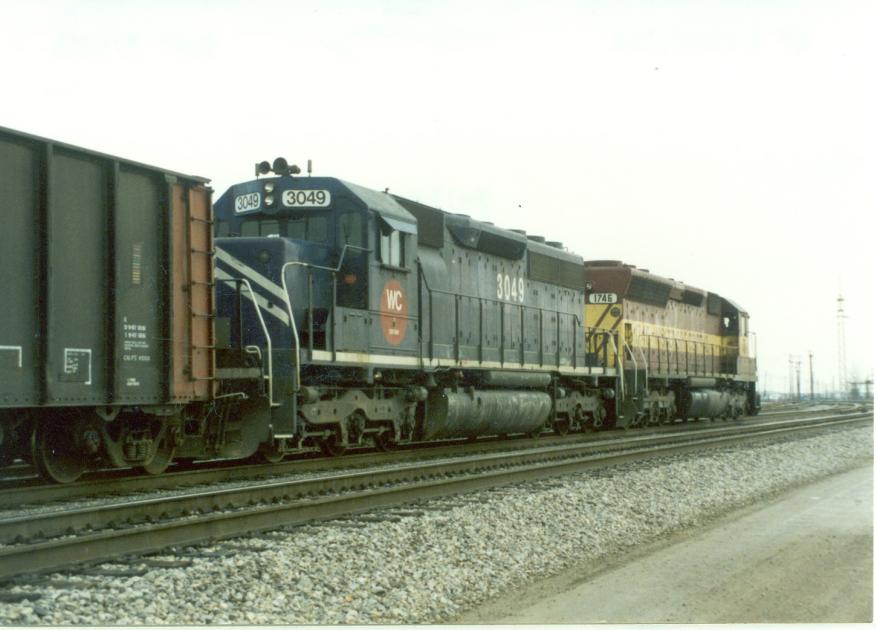 WC 3049 SD40-2 Bellevue Oh 11-12-92 1 | The Nickel Plate Archive