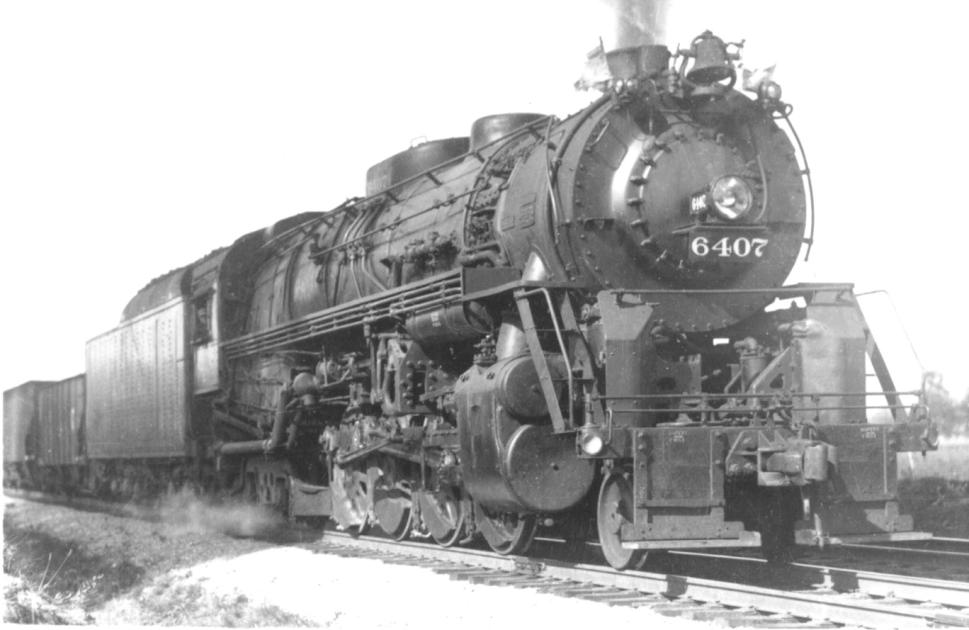 WLE 2-8-4 #6407 Harmon OH. 1939 | The Nickel Plate Archive