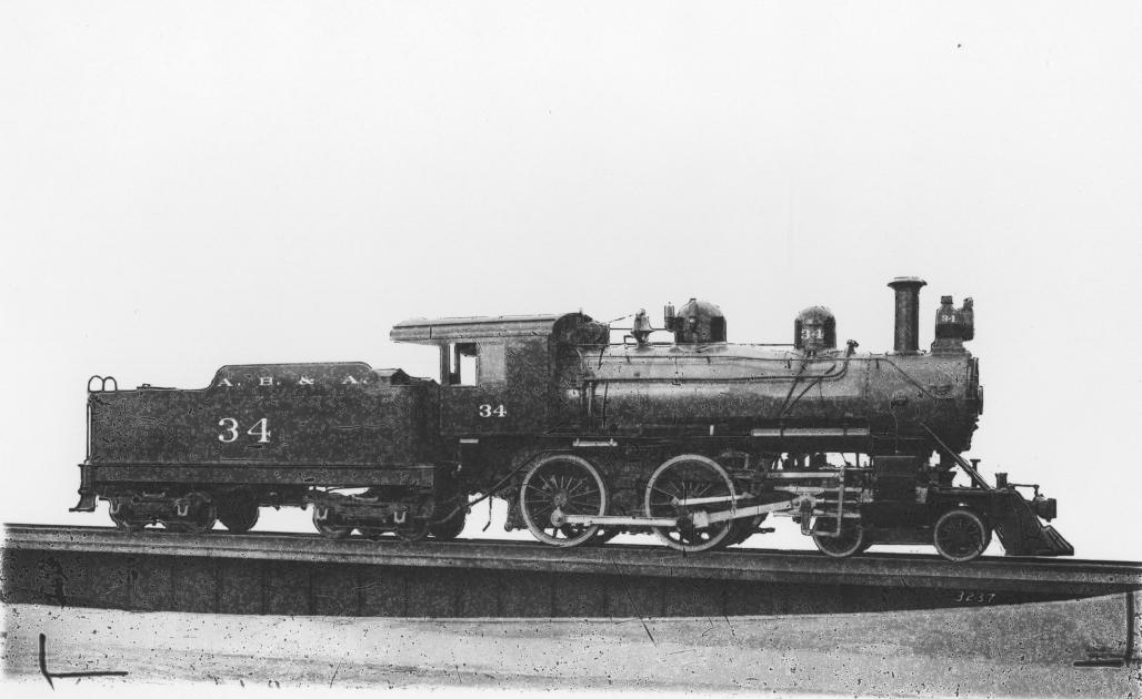 W&LE 4-4-0 2310 as AB&A 34 Builder Photo | The Nickel Plate Archive