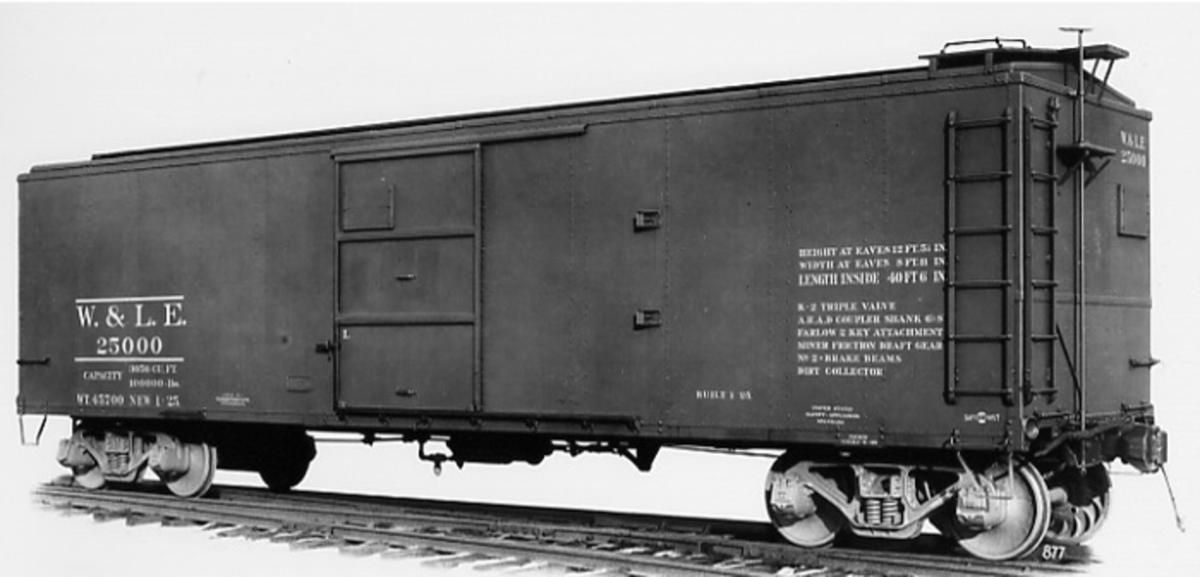 W&LE Boxcar 25000 Builders Photo | The Nickel Plate Archive