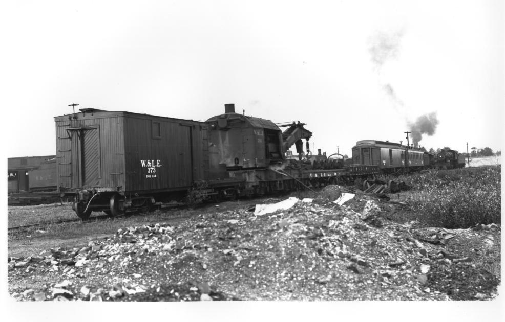 W&LE Wreck Train Brewster OH 7-1936 BOR | The Nickel Plate Archive