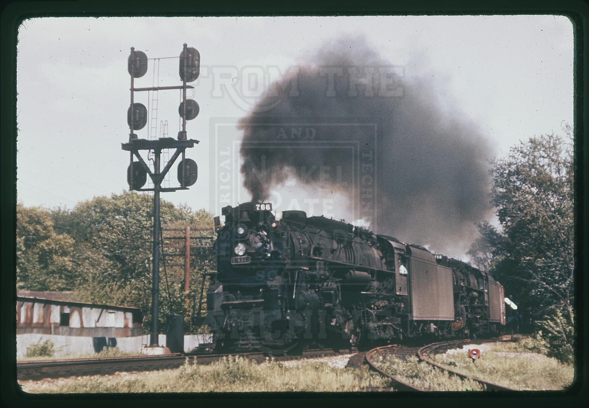 2-8-4 Berkshires #766 and #762 in Knox IN in 1957 | The Nickel Plate ... 2-8-4 Berkshires #766 and #762 in Knox IN in 1957 | The Nickel Plate ...