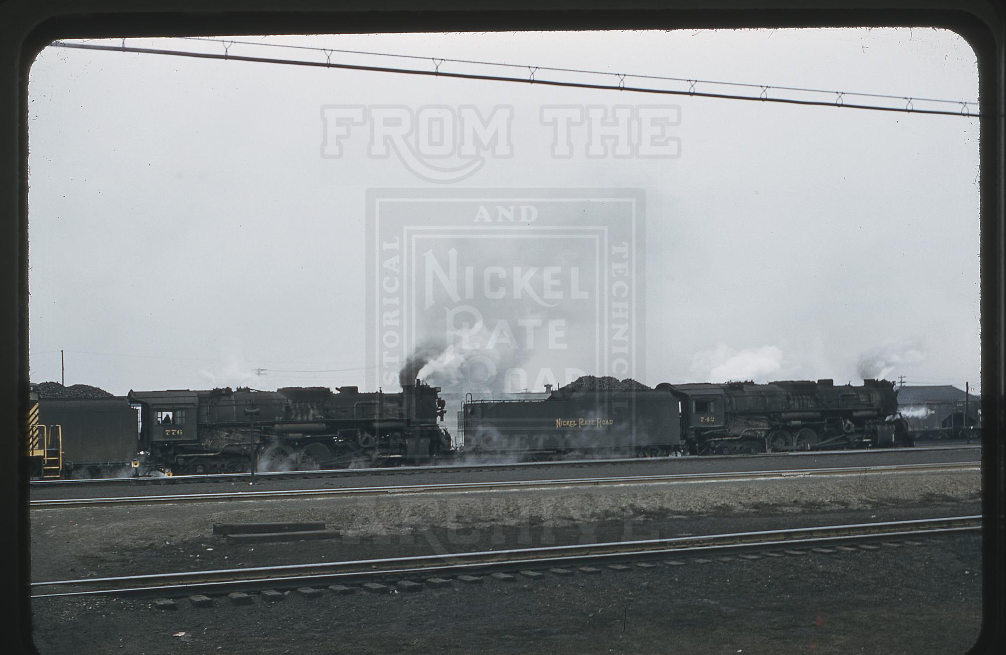 2-8-4 Berkshires #742 and #776 in Bellevue OH in 1956 | The Nickel ... 2-8-4 Berkshires #742 and #776 in Bellevue OH in 1956 | The Nickel ...