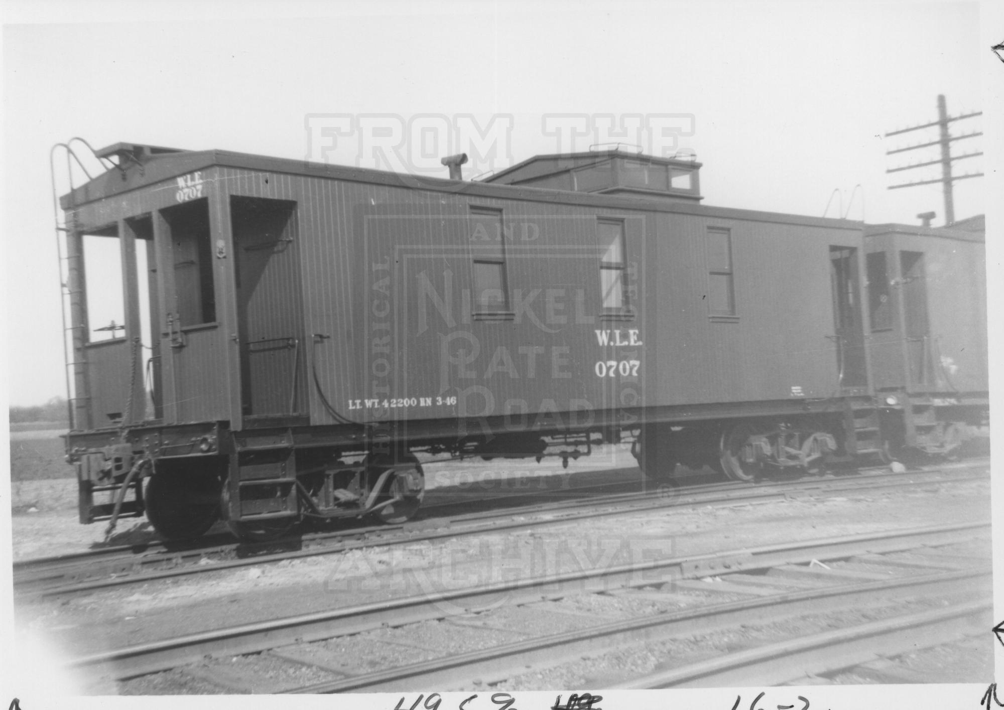 W&LE Caboose 0707 Toledo OH 1939 GUE | The Nickel Plate Archive W&LE Caboose 0707 Toledo OH 1939 GUE | The Nickel Plate Archive
